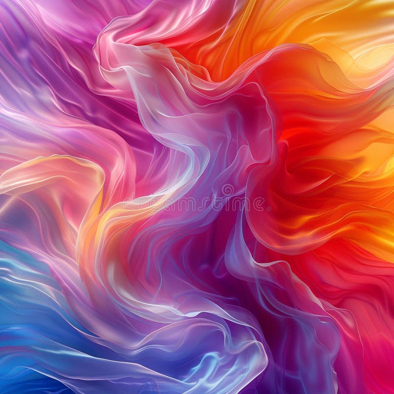 Stylized Color Flow Background Concept Stock Illustration ...