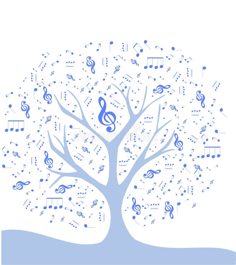 Musical Tree Music Notes Stock Illustrations – 554 Musical Tree Music ...