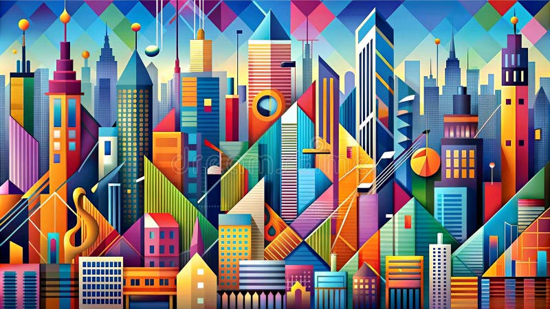 Urban Symphony: a Geometric Interpretation of City Life Generative Art ...