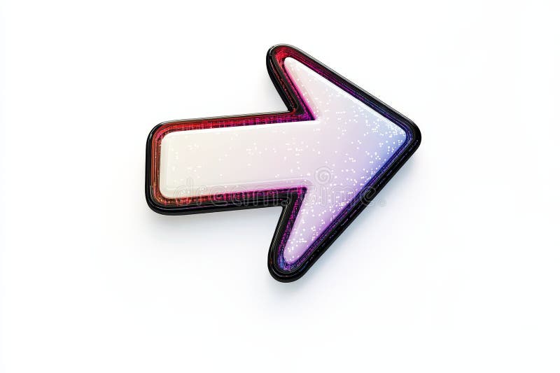 Stylized Computer Arrow on a Clean White Background Inviting Users To ...