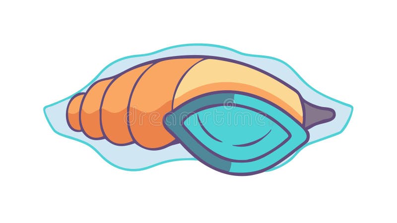 Stylized Conch Seashell Vector Illustration, Vector Design Generative ...