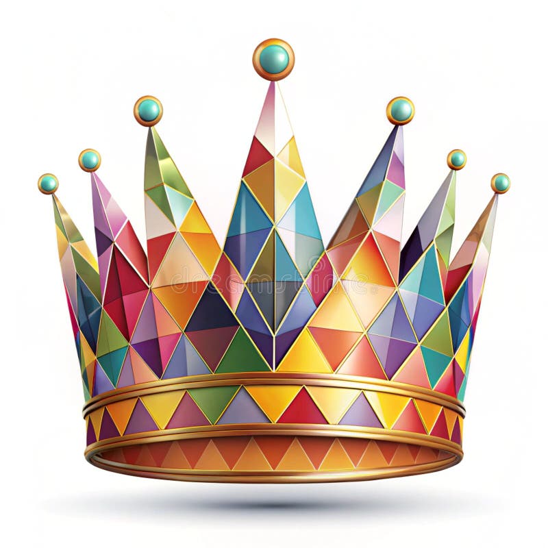 Geometric Abstract Crown stock illustration. Illustration of regal ...