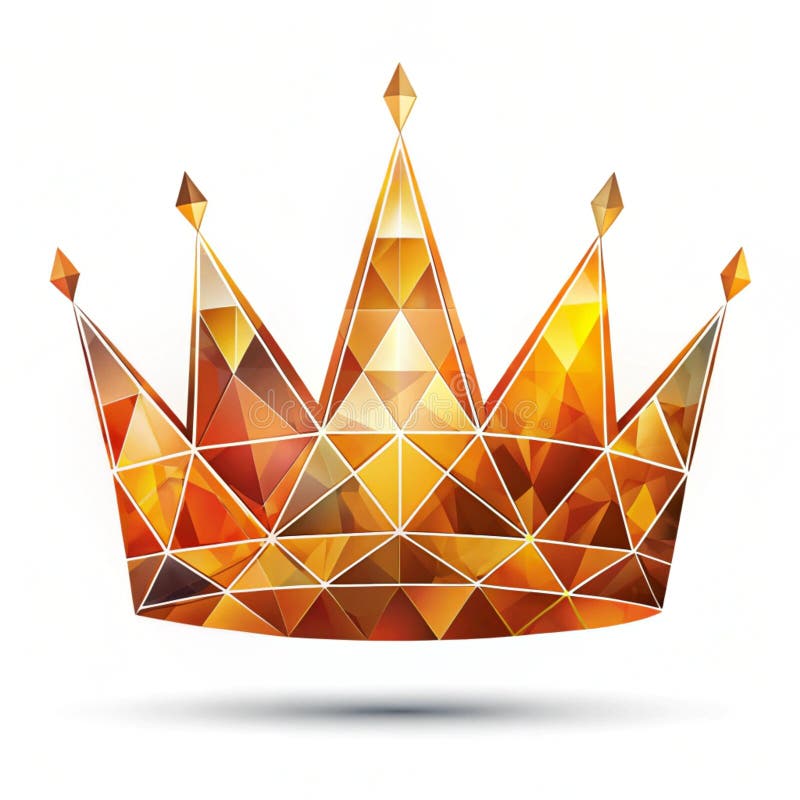 Geometric Abstract Crown stock illustration. Illustration of power ...
