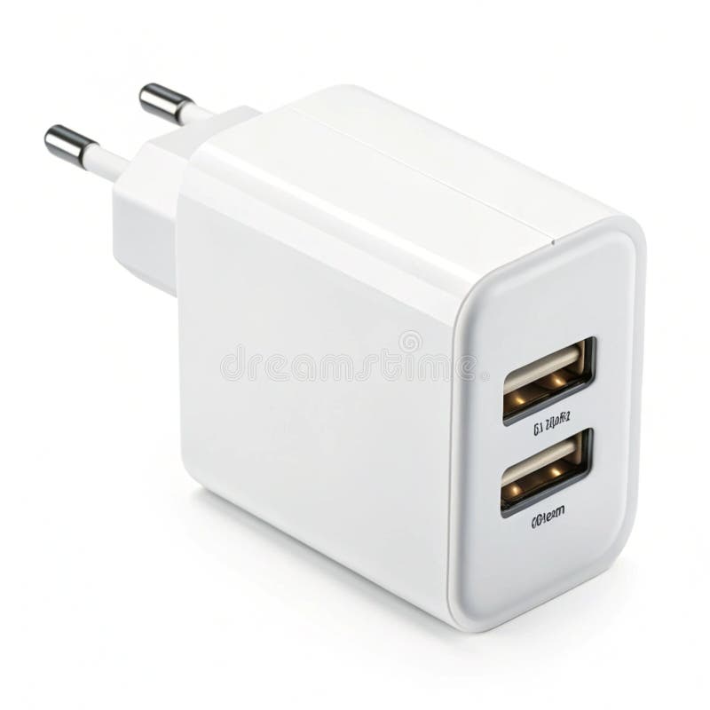 PSD 3D Charger Icon Isolated on White Background Stock Illustration ...