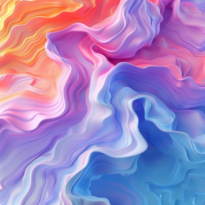 Stylized 3D Gradient Fluid Background Image Stock Illustration ...