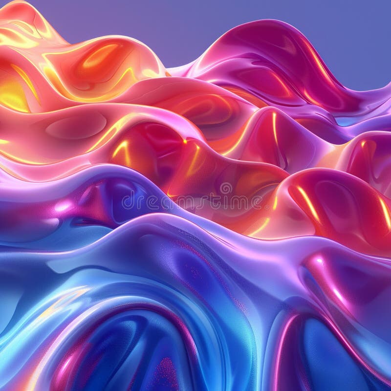 Stylized 3D Gradient Fluid Background Image Stock Illustration ...