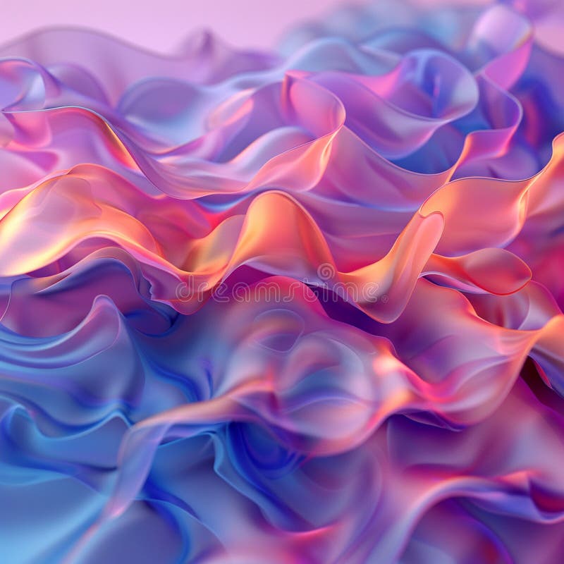 Stylized 3D Gradient Fluid Background Image Stock Illustration ...