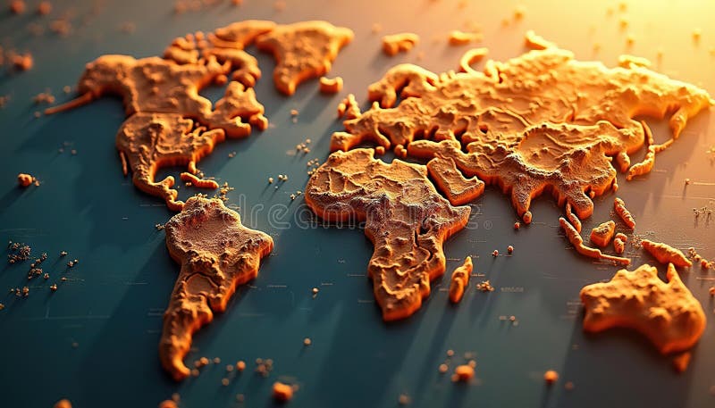 Digital Cartography Stylized Earth Gradient Background Stock Photos ...