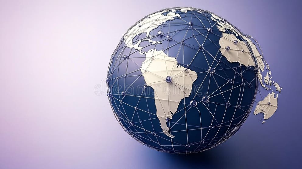 Global Network Connection Digital World Internet Communication ...