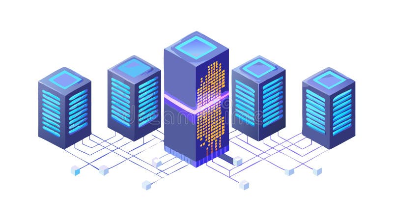Stylized Server Units Stock Illustrations – 95 Stylized Server Units ...
