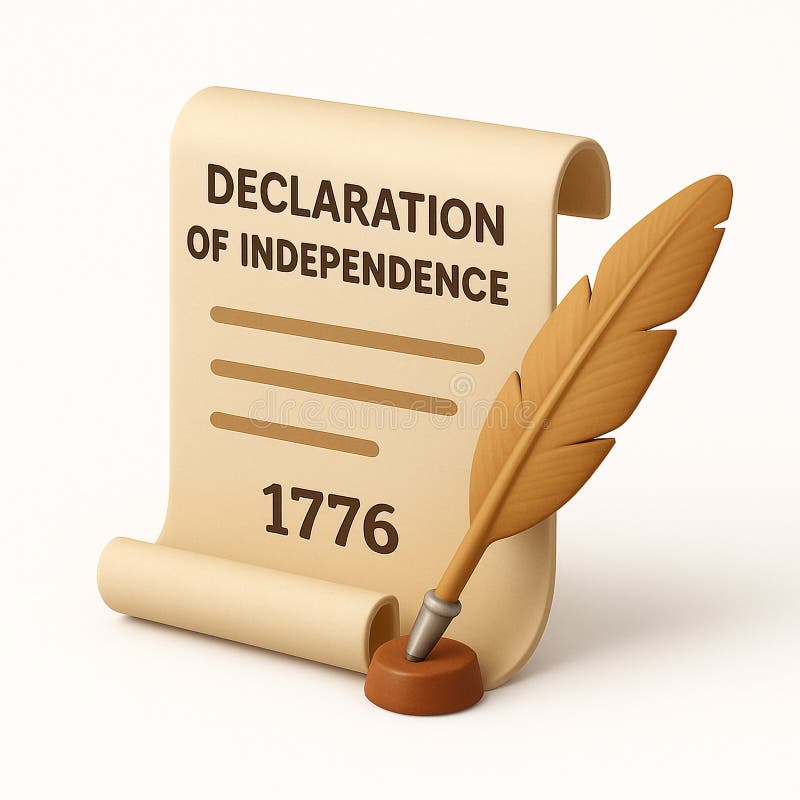 Declaration Independence Scroll Stock Illustrations – 111 Declaration ...