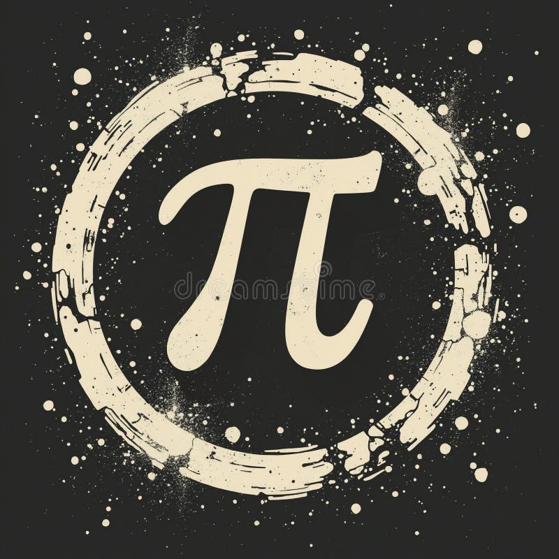 A Stylized Depiction of the Mathematical Symbol Pi is Surrounded by a ...
