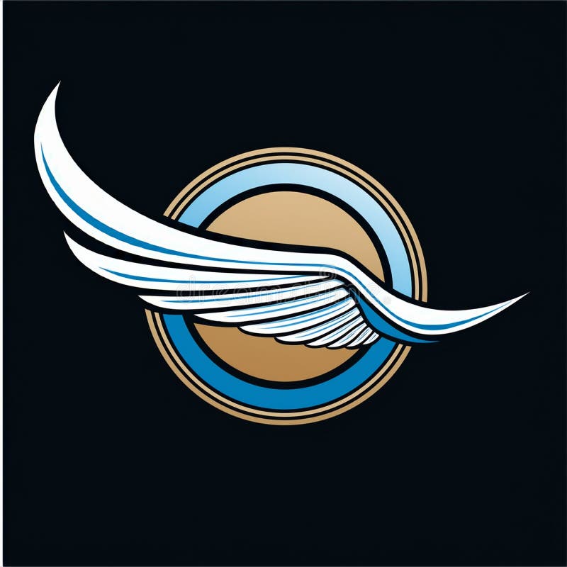 Future Logo with Airline Wings Stock Illustration - Illustration of ...