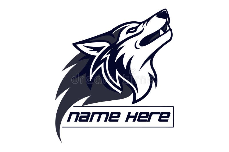 Powerful Wolf Head Logo Illustration EPS Format Stock Vector ...