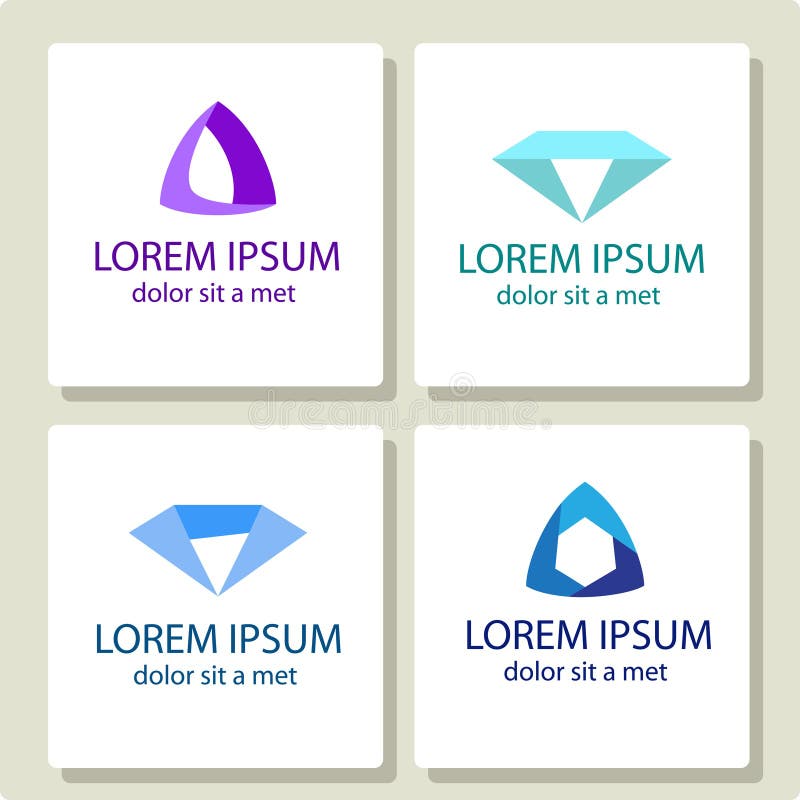 Stylized Diamonds Symbol. Vector Illustration Stock Vector ...