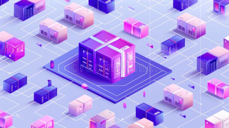 Distribution Trucks Network Logistics Stock Illustrations – 1,598 ...