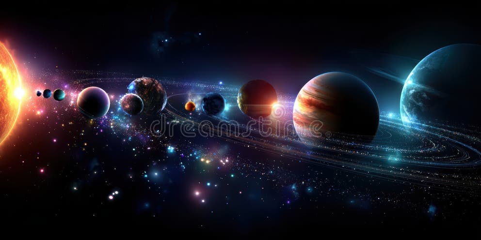 Stylized Digital Visualizations of the Classic Solar System with ...