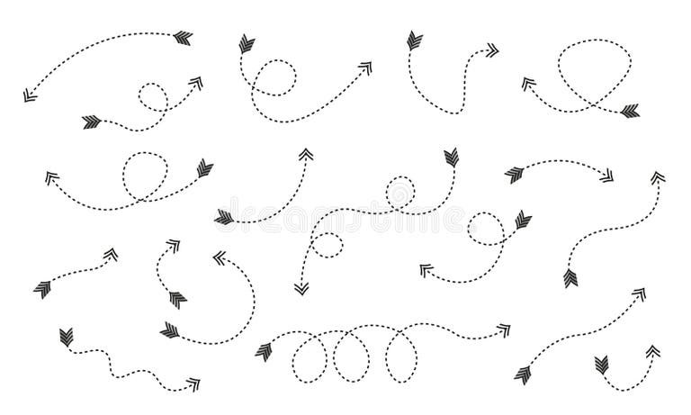 Stylized Direction Arrows – Vector Design Elements for Creative ...