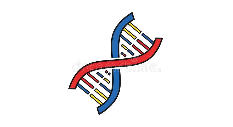 Stylized Dna Double Helix Illustration Stock Illustrations – 928 ...