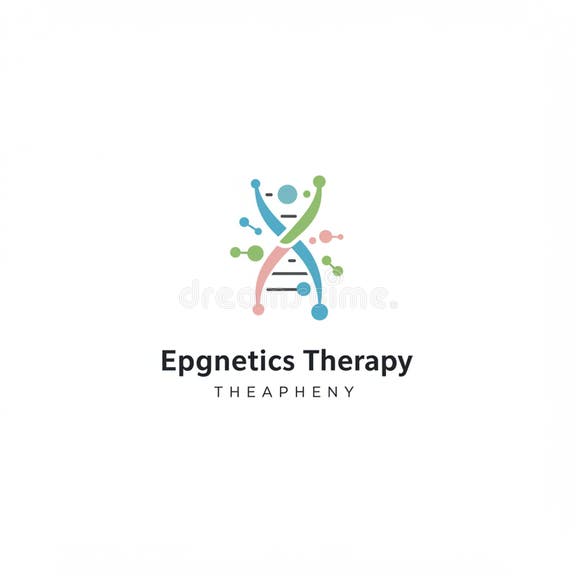 Stylized DNA Helix Logo Featuring Blue and Green Strands Intertwined ...