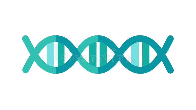 Stylized DNA Sequence X Icon Vector, Vector Design Generative AI Stock ...