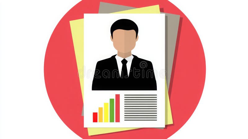 Stylized Document Icon Concept Representing Executive Insights for ...