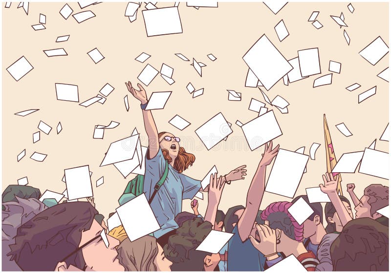Students Celebrating Stock Illustrations – 2,770 Students Celebrating ...