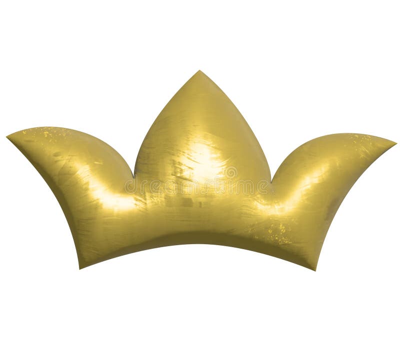 Stylized Drawing of the Moon, Clouds and Golden Crown, Vector Stock ...