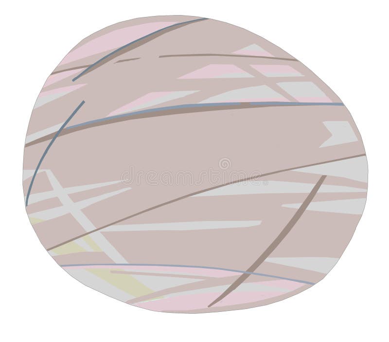 Stylized Drawing of Sea Stone Stock Illustration - Illustration of ...