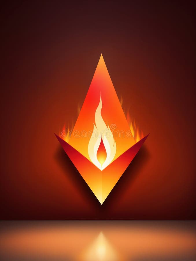 Abstract Fire Graphics Anime Style Stock Illustration - Illustration of ...