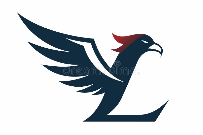 Stylized Eagle Head Emblem L Illustration for Your Design Stock Vector ...