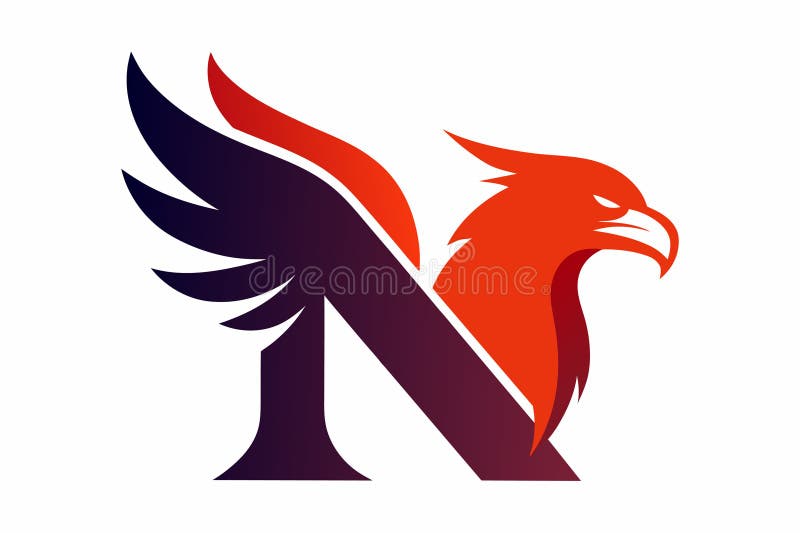 Stylized Eagle Head Emblem N Illustration for Your Vector Design Stock ...