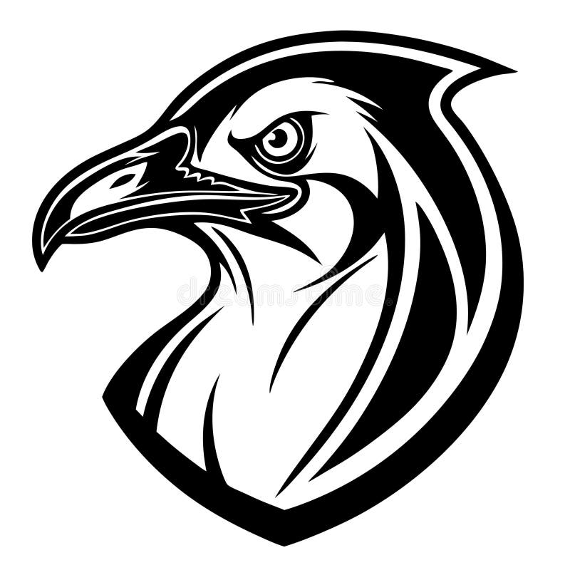 Stylized Eagle Head Vector Design Ideal for Tattoo Art and Graphic ...