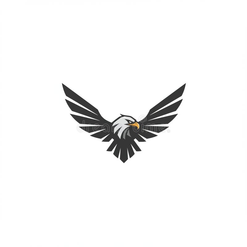 Stylized Eagle Logo Featuring an Eagle S Head in the Center with ...