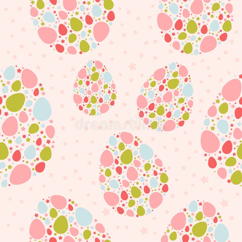 Stylized Easter Eggs Seamless Texture Stock Vector - Illustration of ...
