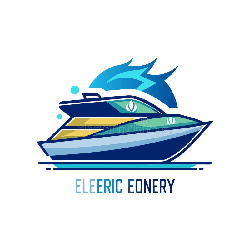 Stylized Electric Yacht Logo Design Stock Illustrations – 1 Stylized ...