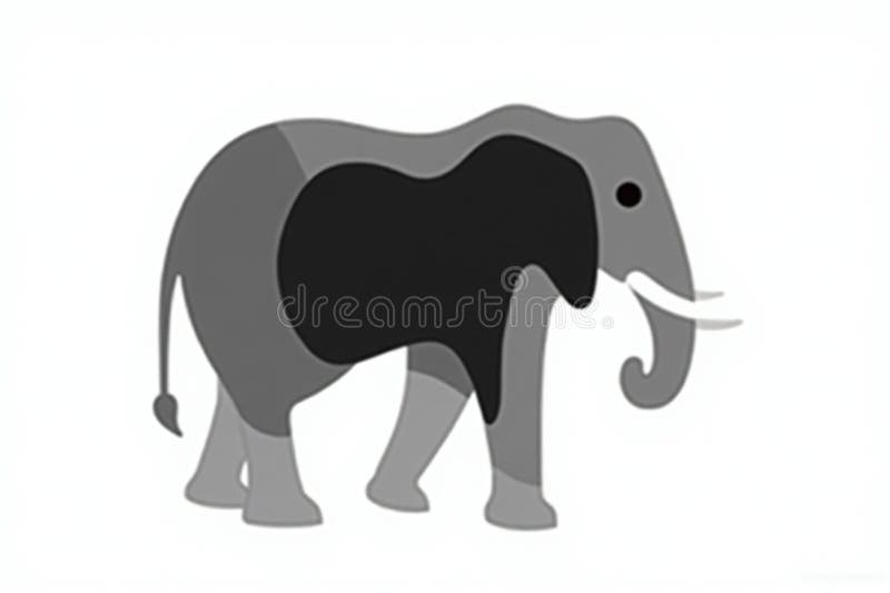 Stylized Elephant Color Block Stock Illustrations – 3 Stylized Elephant ...