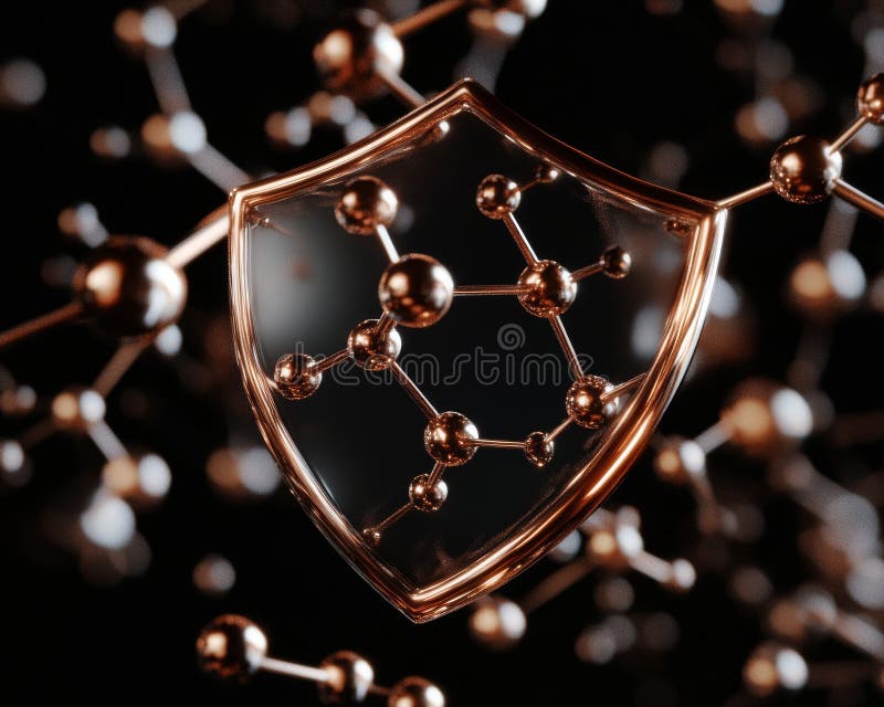 A Stylized Emblem Featuring Black and Gold, Symbolizing Protection and ...