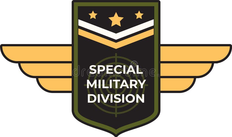 Stylized Emblem Representing a Special Military Division, Featuring a ...