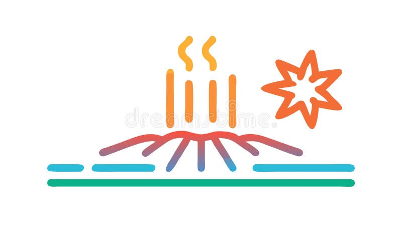 Stylized Energy Burst Icon Vector. Abstract Fire Flash Explosion ...