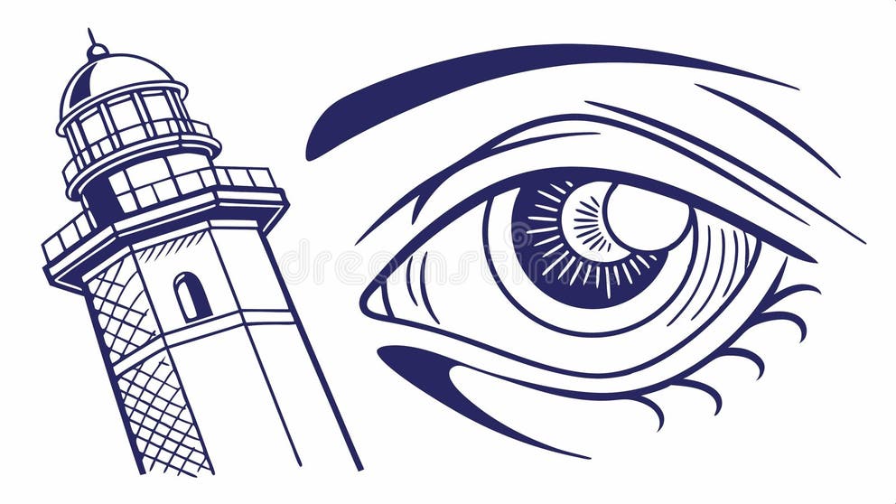 Stylized Eye Design, Vision and Perception Symbol Graphic Vector Design ...