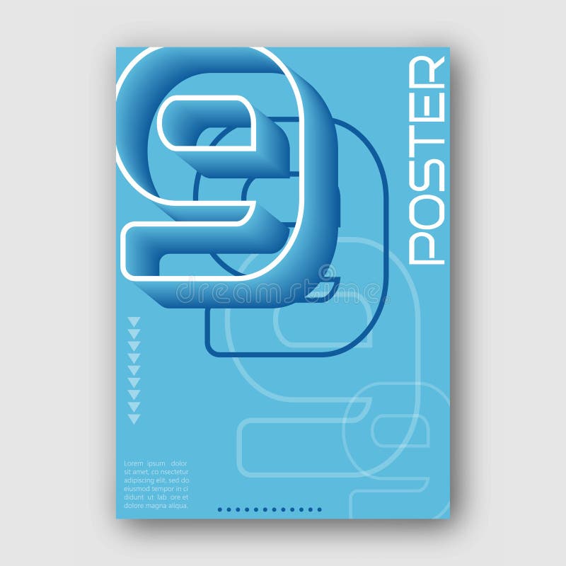 Stylized Figure 9. Template for Poster, Billboard, Cover, Interior ...