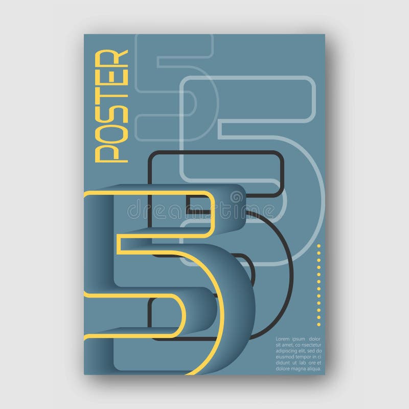 Stylized Figure 5. Template for Poster, Billboard, Cover, Interior ...