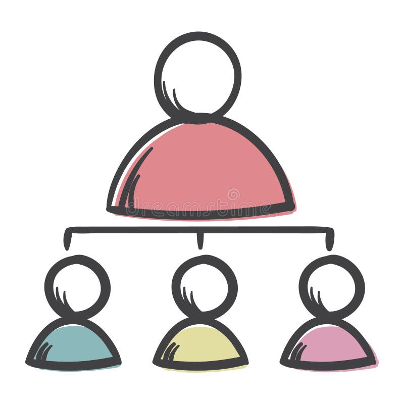 Stylized Figures of People. Vector Hand Drawn Illustration for Sticker ...