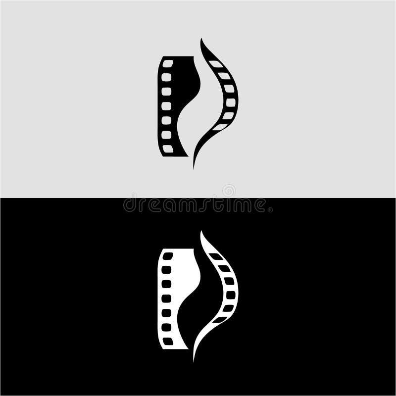 Film Strip Logo Design Vector Template for Movie Production Company and ...