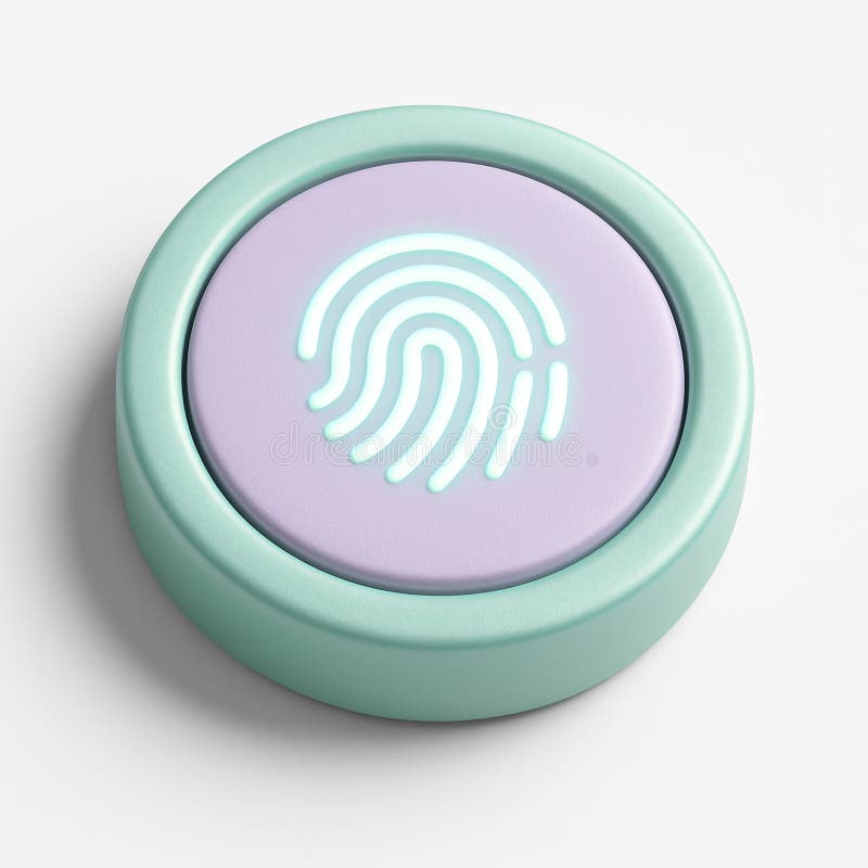 Round Fingerprint Reader Stock Illustrations – 10 Round Fingerprint ...