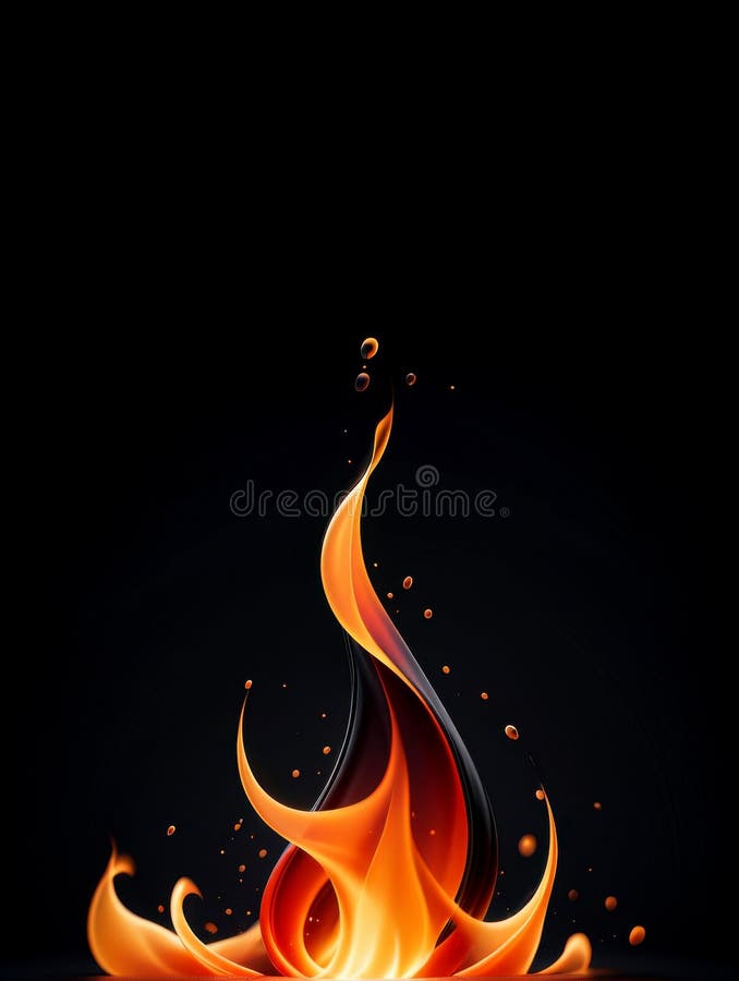 Abstract Fire Graphics stock illustration. Illustration of design ...