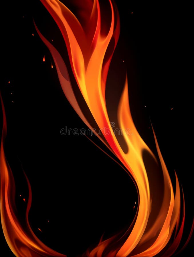 Abstract Fire Graphics stock illustration. Illustration of anime ...