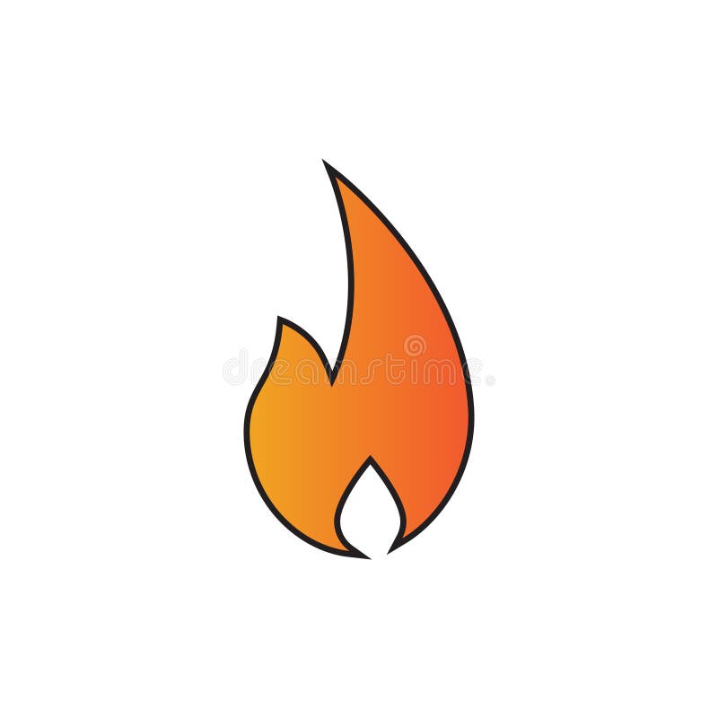 Stylized Fire Logo Vector and Symbol Stock Vector - Illustration of ...