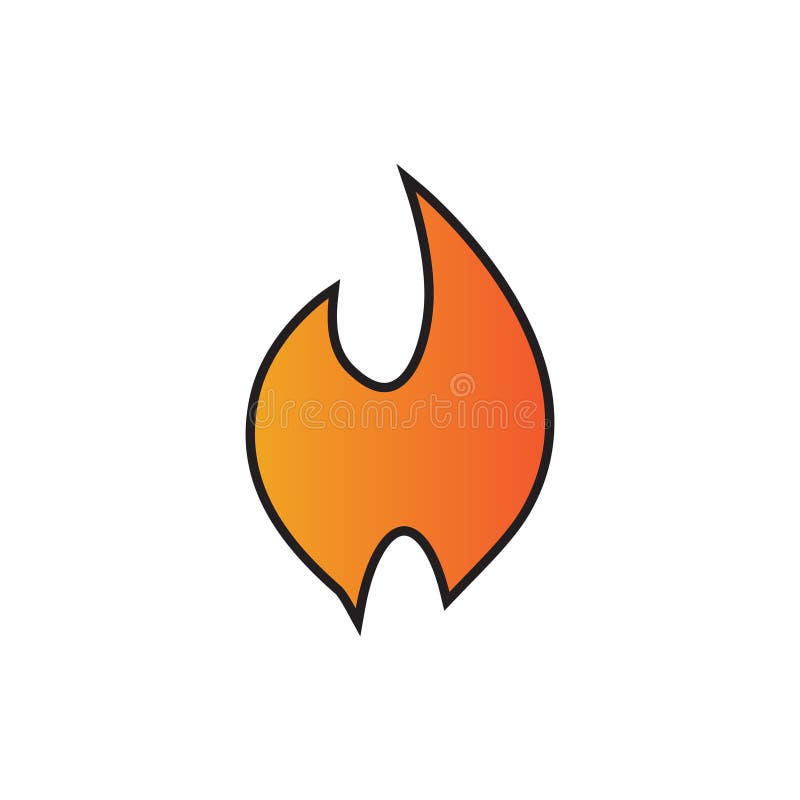 Stylized Fire Logo Vector and Symbol Stock Vector - Illustration of ...